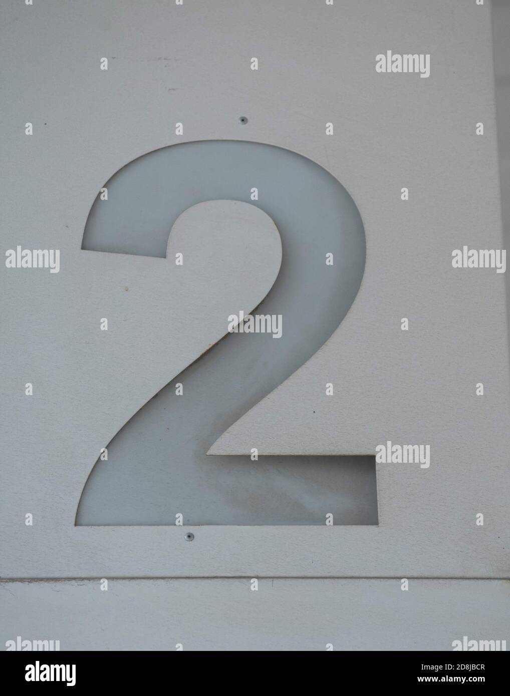 symbol of the number two or second, an arabic numeral Stock Photo - Alamy