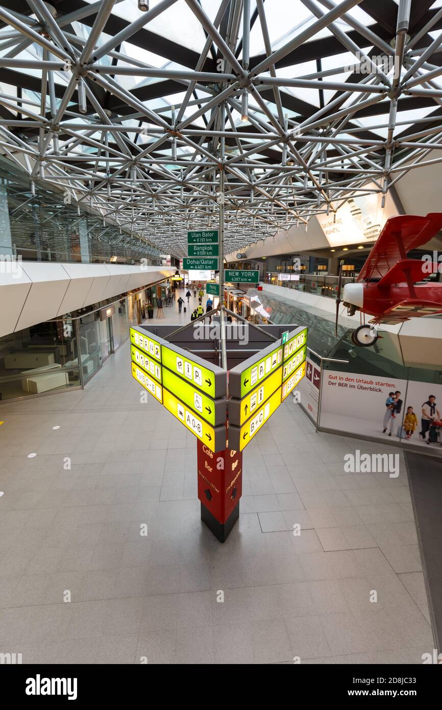 Berlin, Germany - October 27, 2020: Berlin Tegel TXL Airport Terminal ...