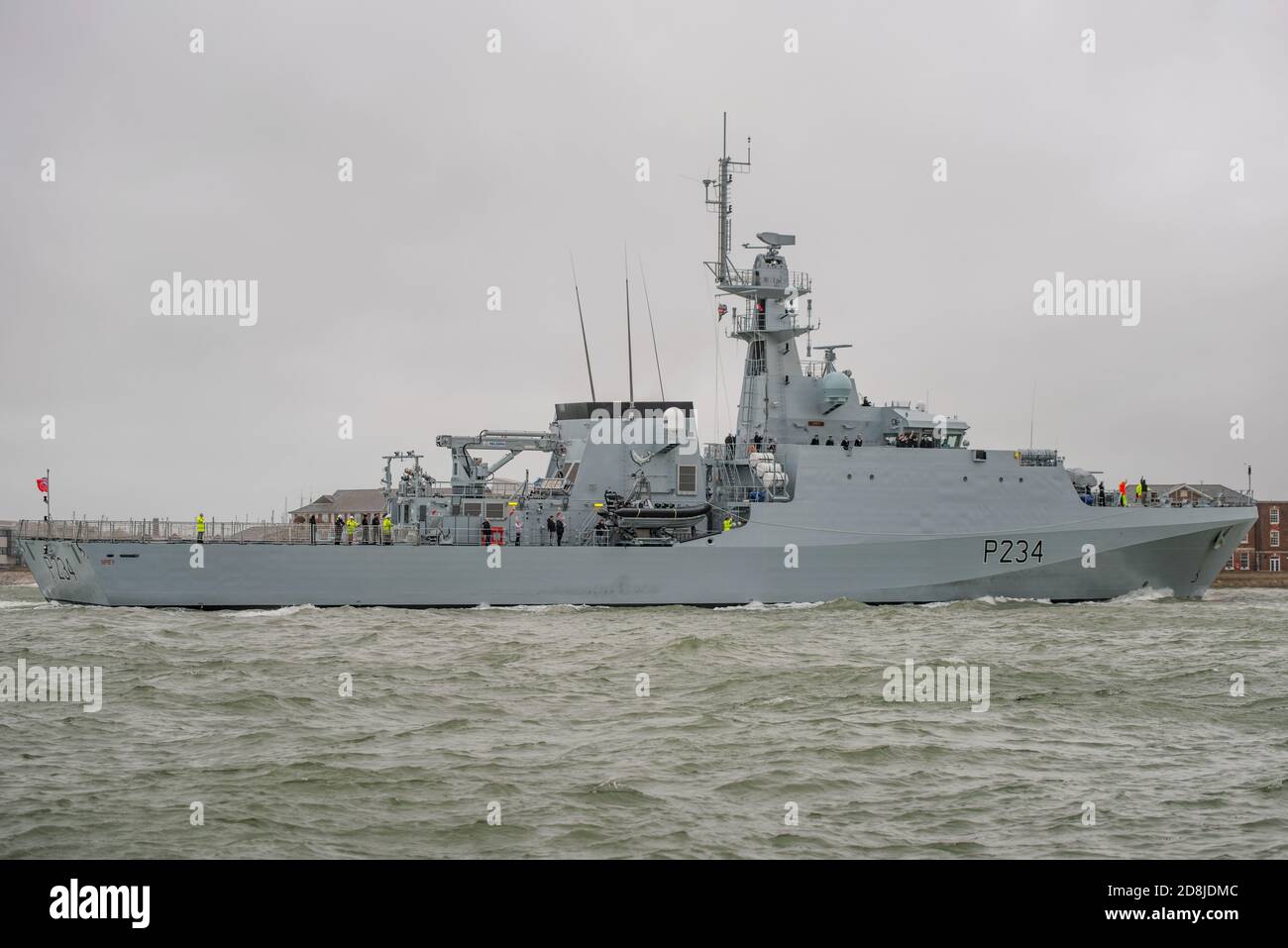 The new Royal Navy batch 2 (River Class) offshore patrol vessel HMS ...