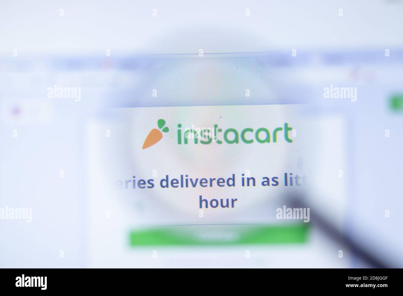 New York, USA - 29 September 2020: instacart.com instacart company ...