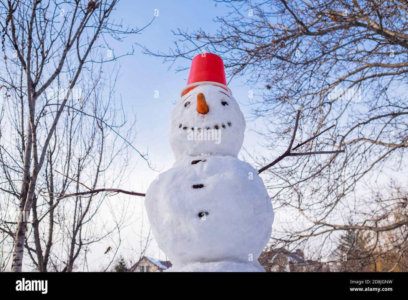 Red white and blue winter scene hi-res stock photography and images - Alamy
