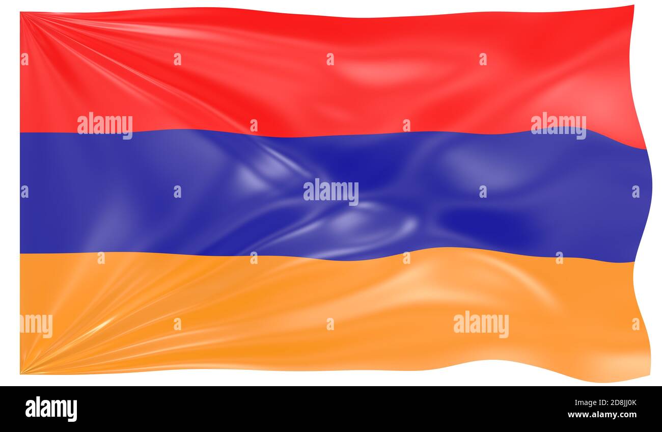 3d Illustration of a Waving Flag of Armenia Stock Photo - Alamy