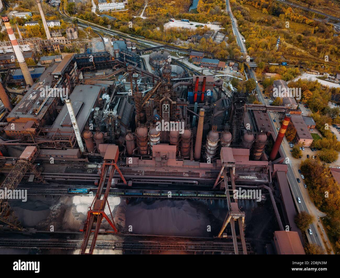 Blast furnace aerial hi-res stock photography and images - Alamy
