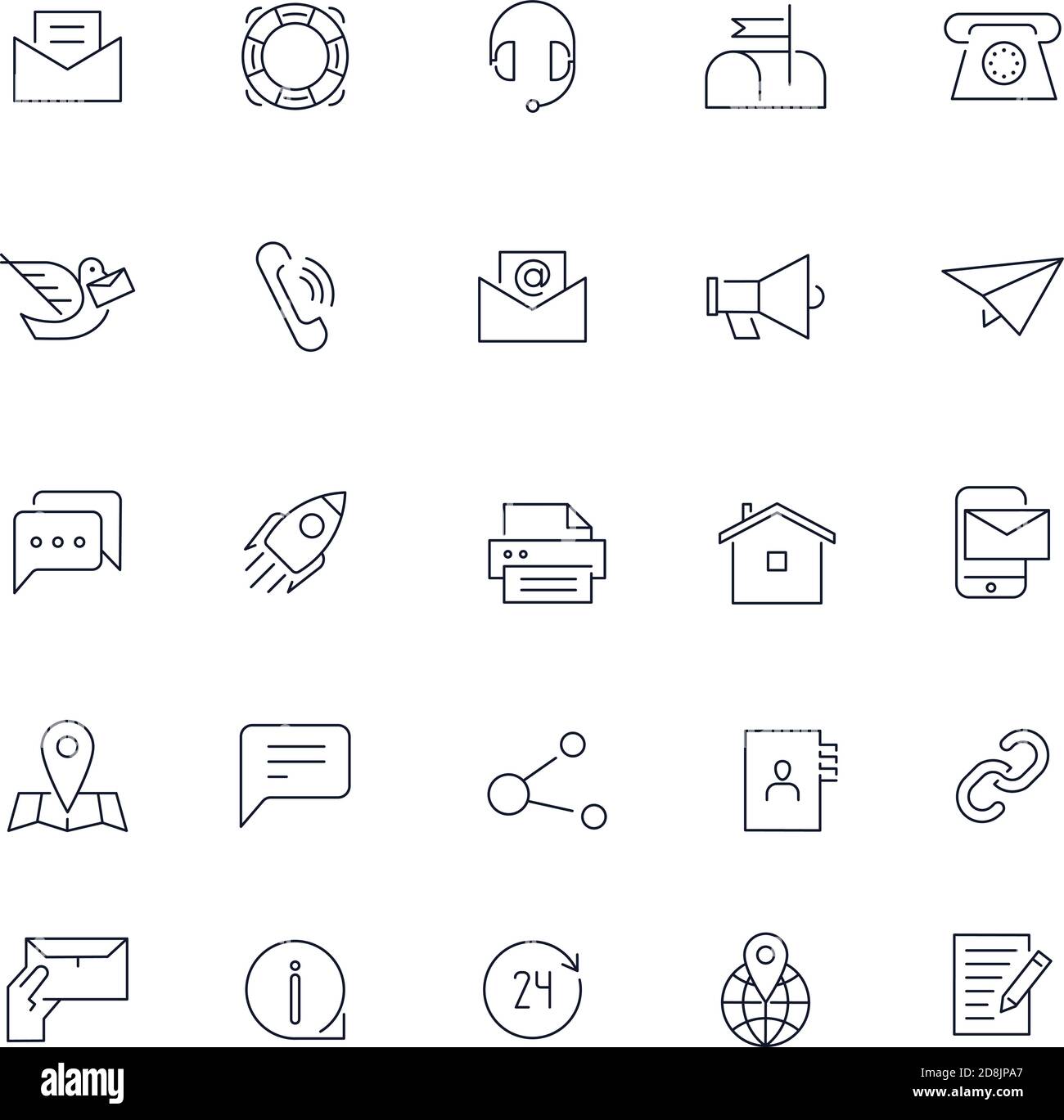 Social media response set Cut Out Stock Images & Pictures - Alamy