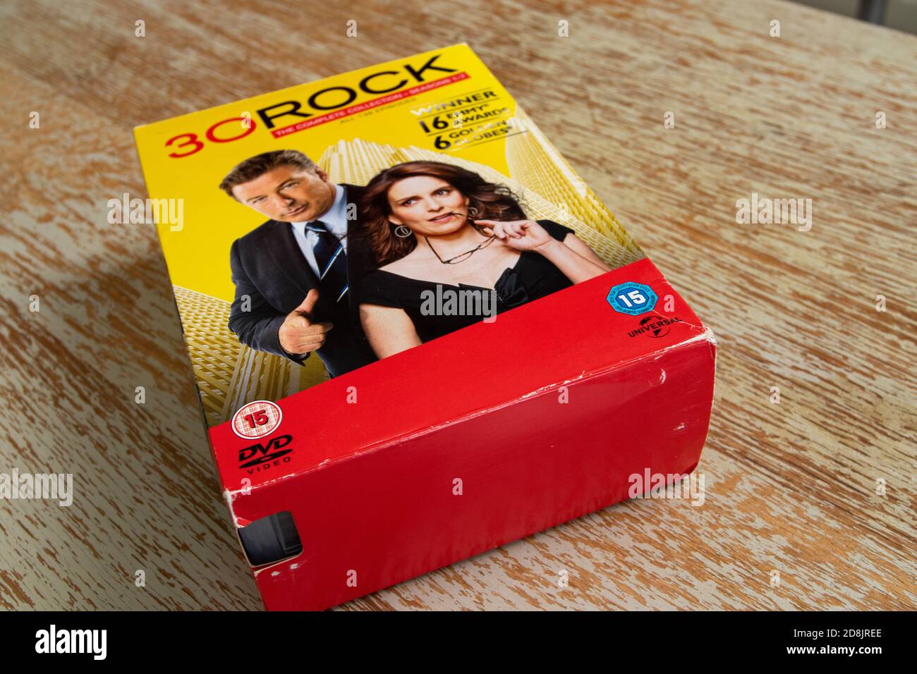Large boxed DVD set of the American tv comedy 30 Rock Stock Photo - Alamy