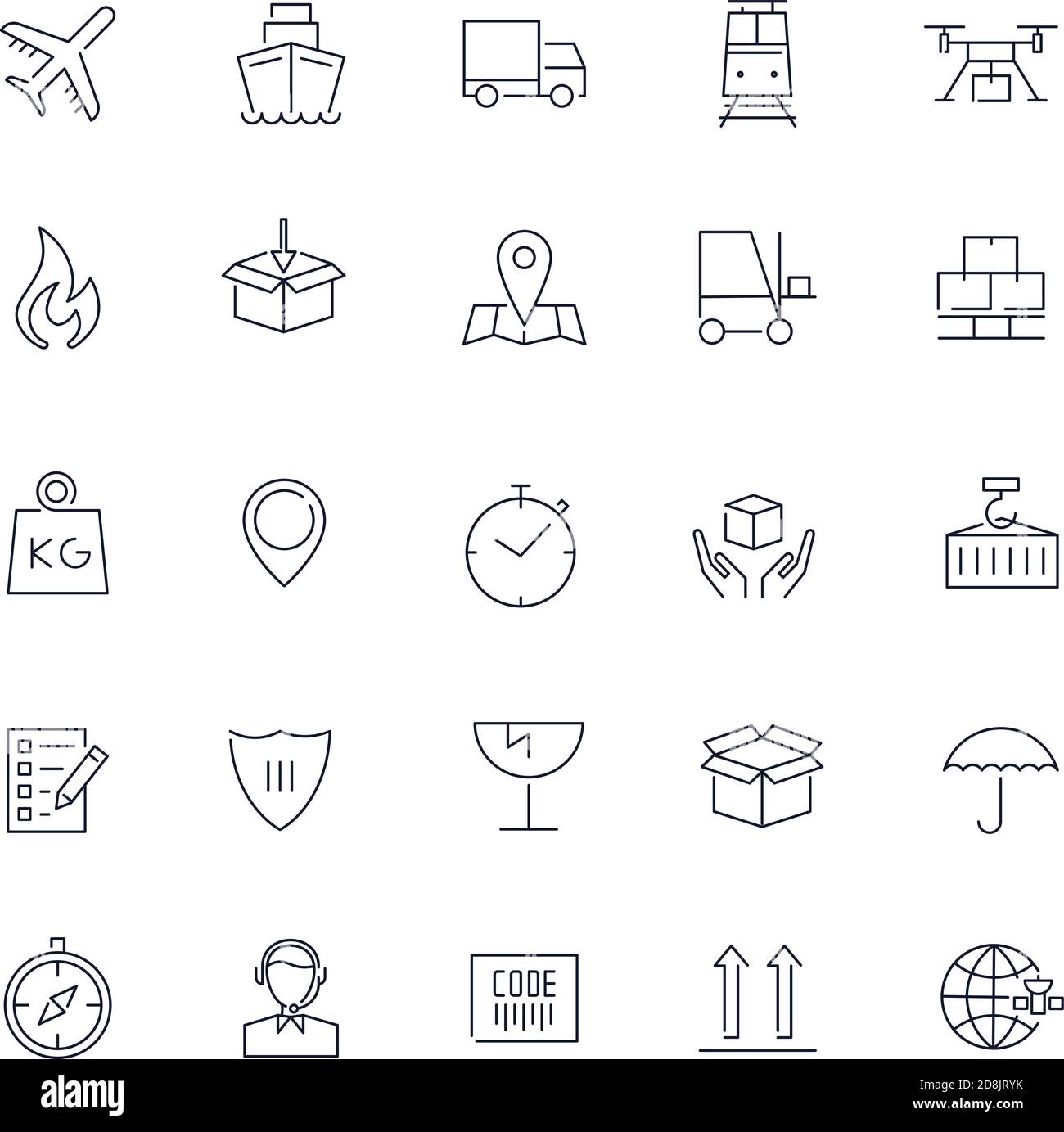 Vessel shipping drone Stock Vector Images - Alamy