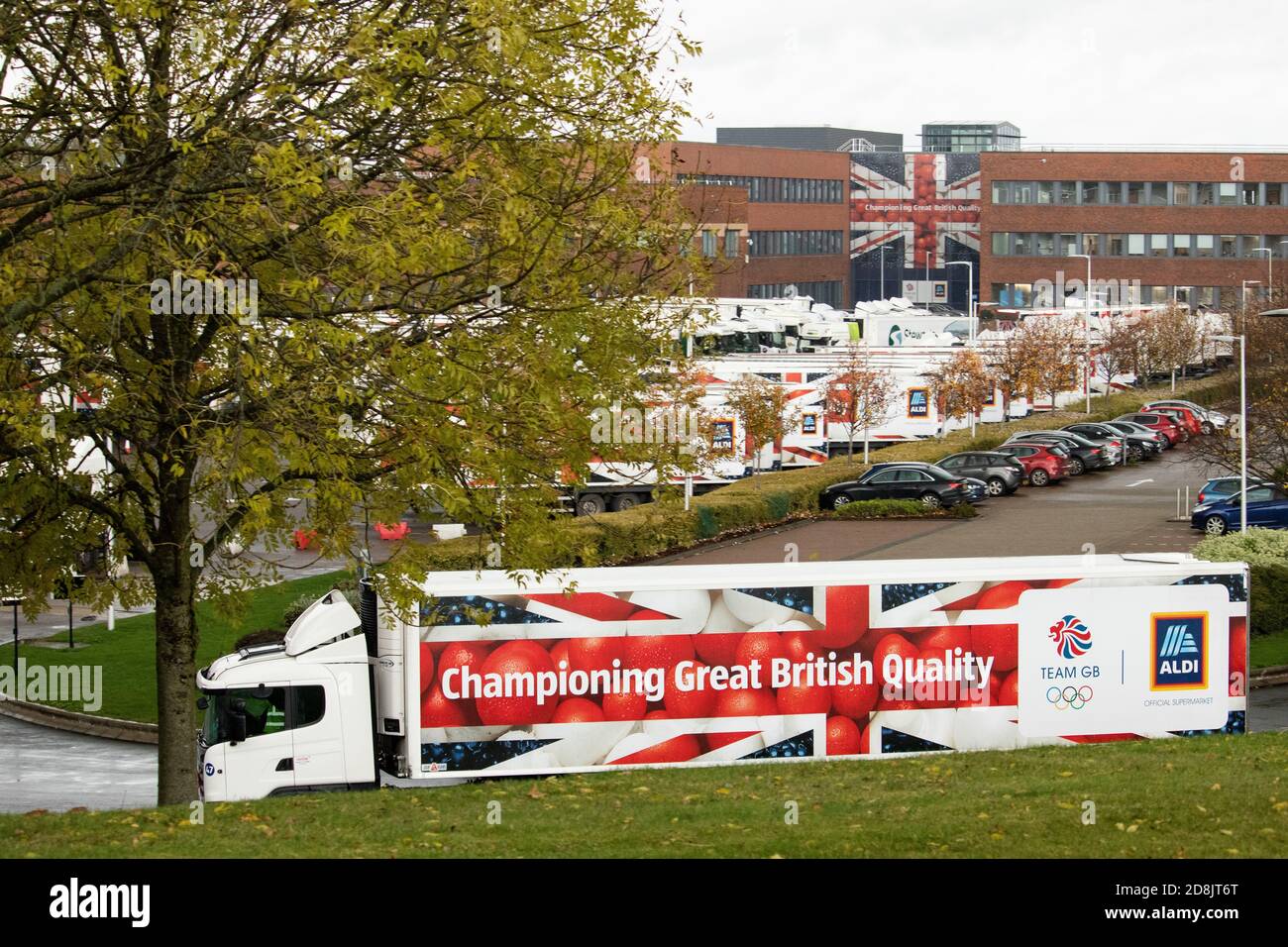 The Aldi UK HQ and main warehouse situated in Atherstone, North ...