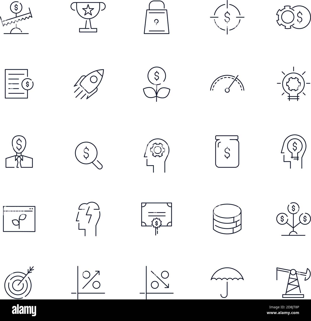 Finance accounting icons budget Stock Vector Images - Alamy