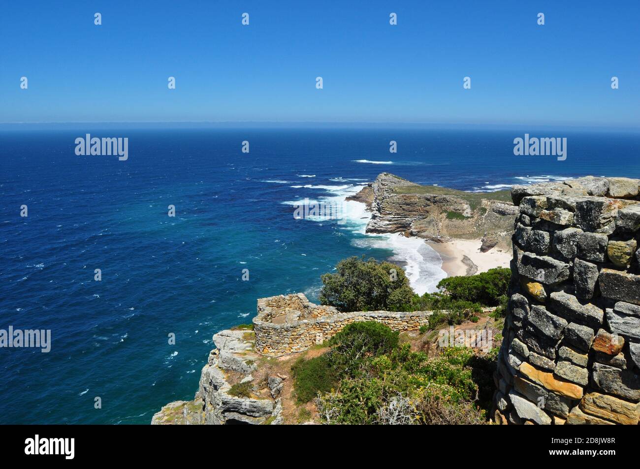 Cape of Good Hope and Dias beach, Cape peninsula, South Africa Stock ...