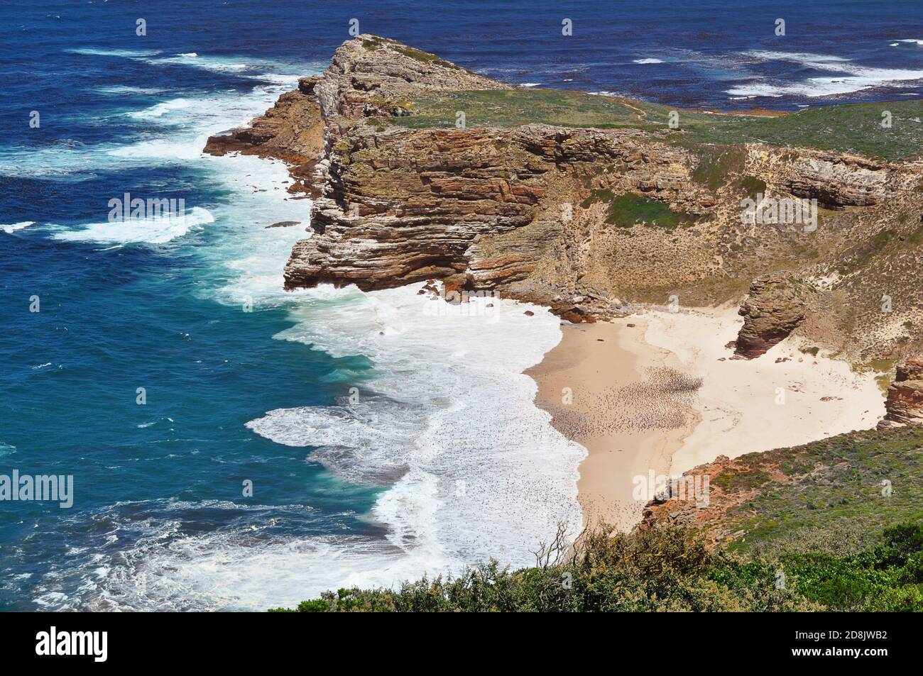 Cape of Good Hope and Dias beach, Cape peninsula, South Africa Stock ...
