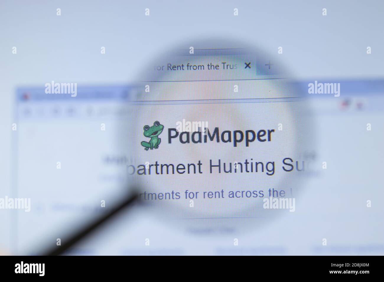 New York, USA - 26 October 2020: PadMapper company website with logo ...