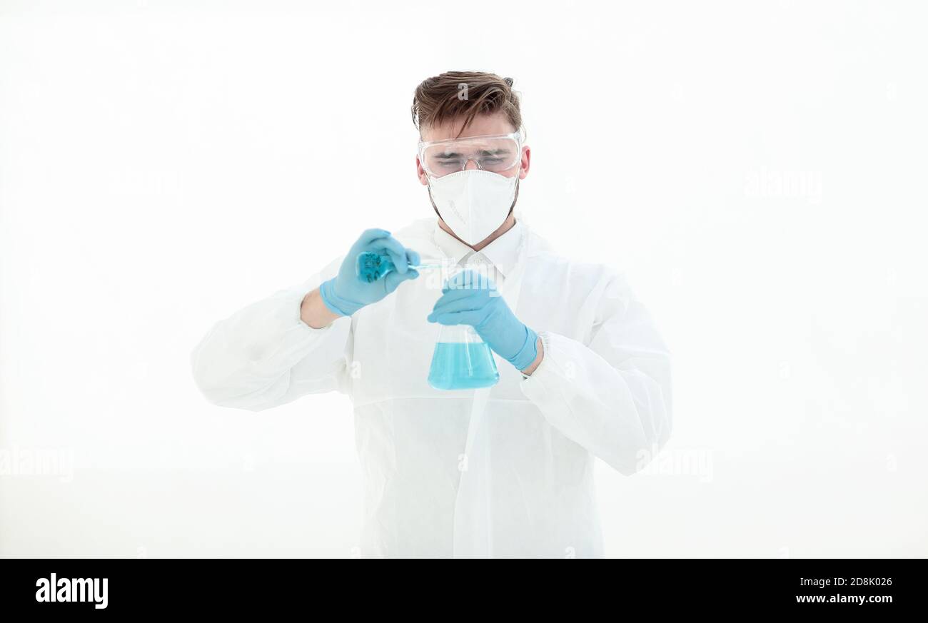 technician is conducting a study of fluid Stock Photo - Alamy