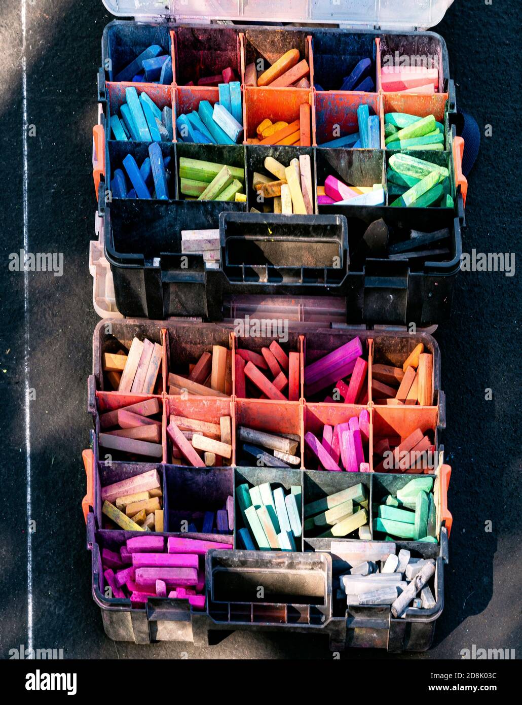 Colorful Artist's Chalk Stock Photo - Alamy