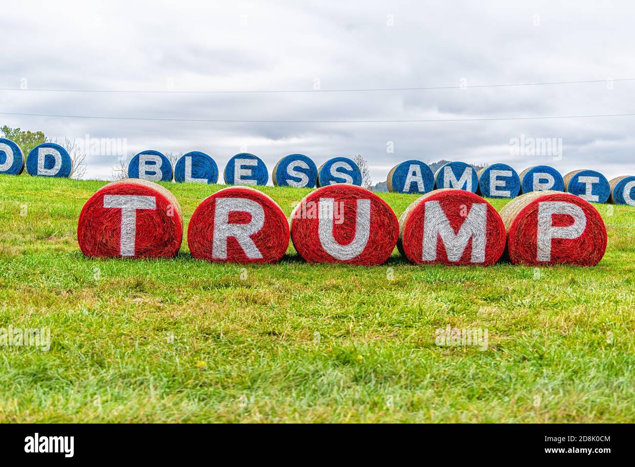 Washington, USA - October 27, 2020: Front of God Bless America and ...