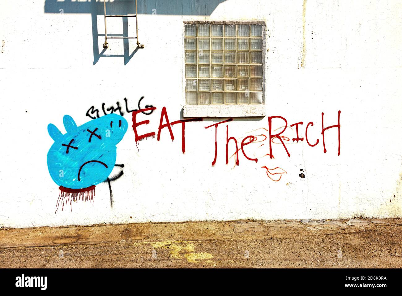 Eat the rich graffiti High Resolution Stock Photography and Images - Alamy