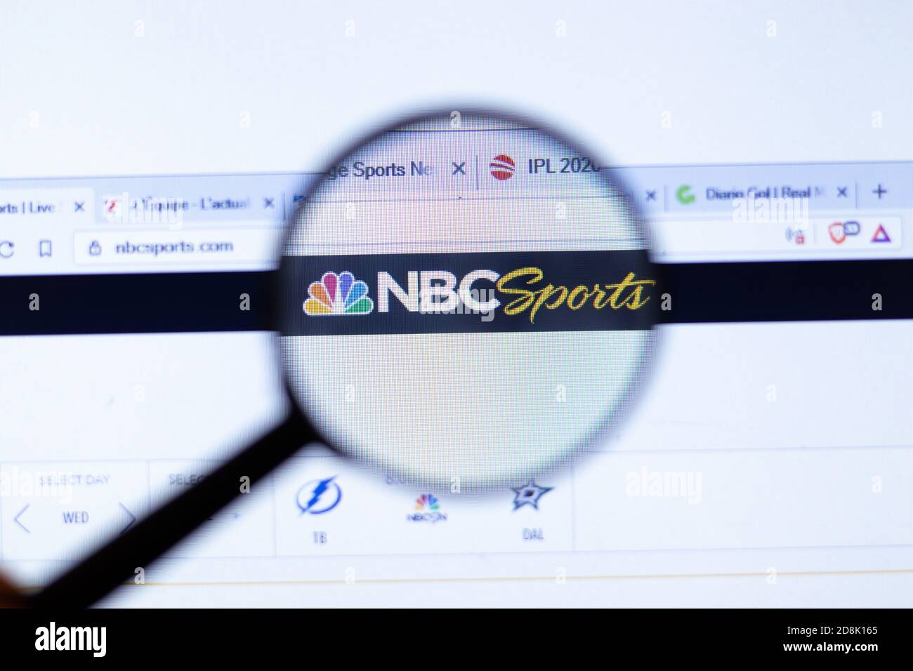 Nbc sports logo hi-res stock photography and images - Alamy