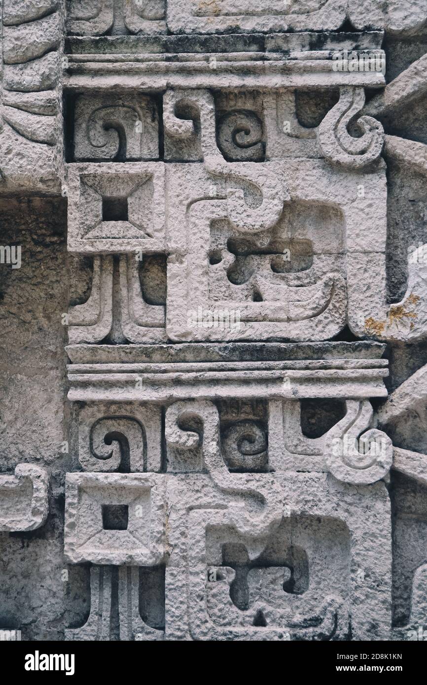 Ancient mayan facade Stock Photo - Alamy