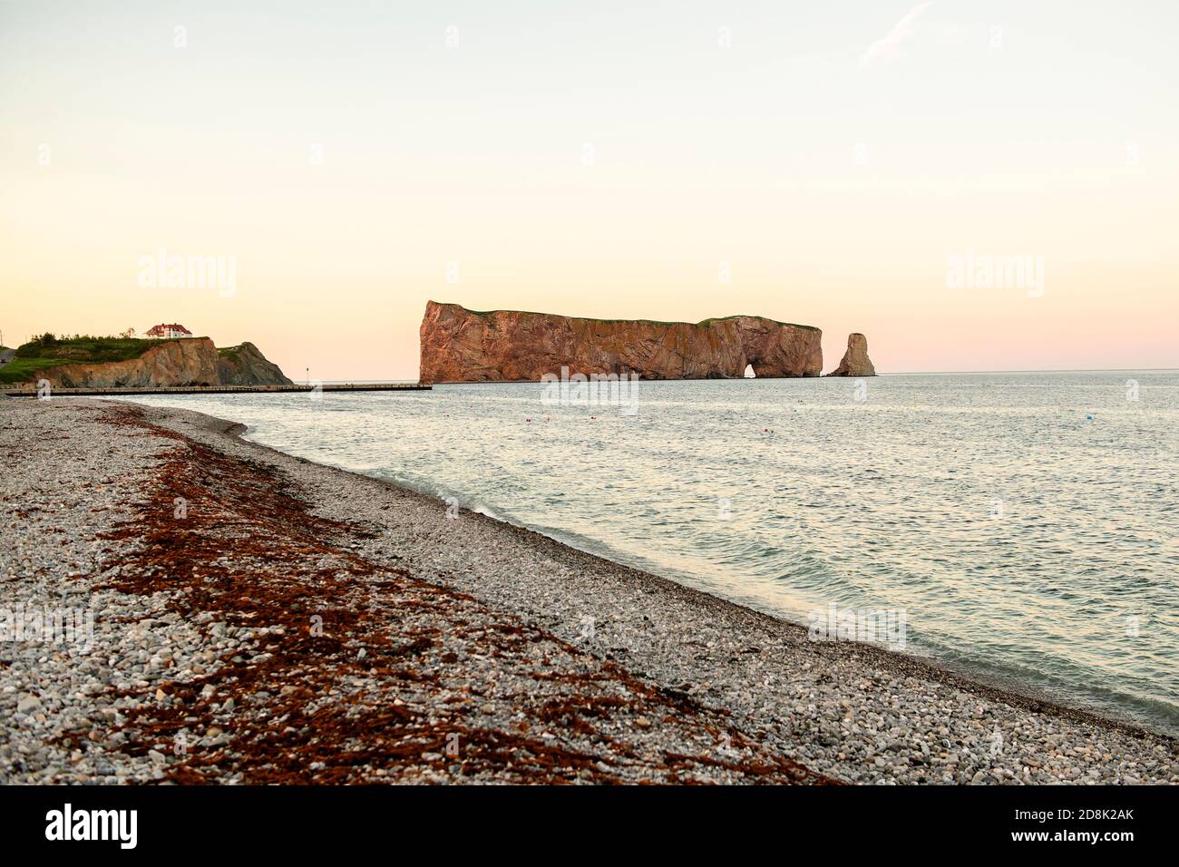 Nice Famous Rocher Perce rock in Gaspe Stock Photo - Alamy