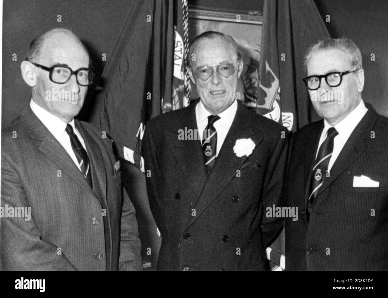 PRINCE BERNHARD OF THE NETHERLANDS IN PORTSMOUTH ATTENDING REUNION OF ...