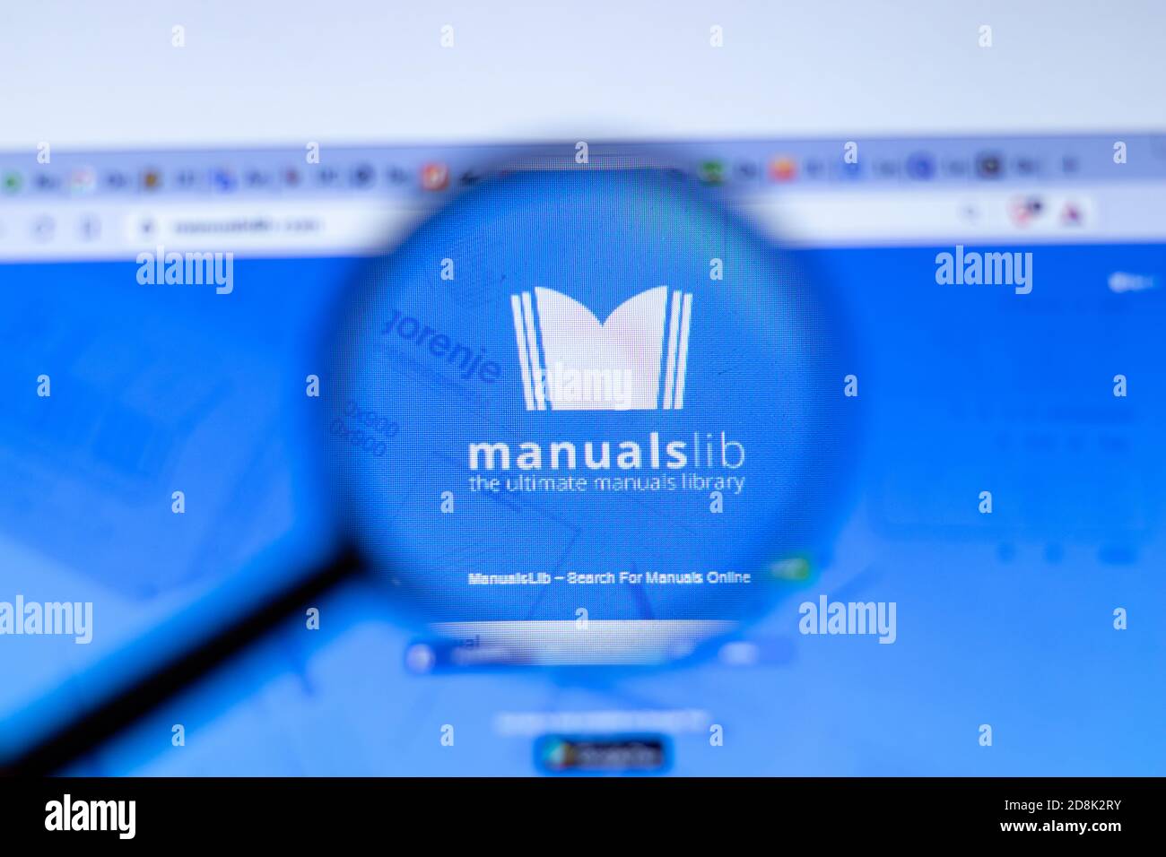 New York, USA - 29 September 2020: manualslib manualslib.com company ...