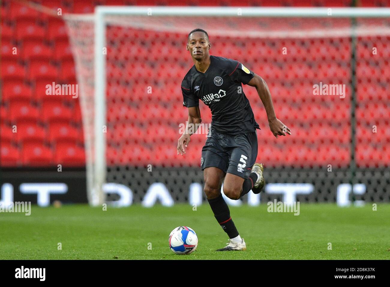 Ethan Pinnock (5) of Brentford in action during the game Stock Photo ...