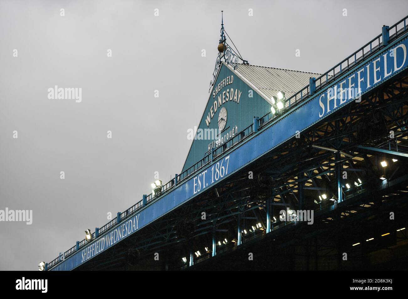 Sheffield Wednesday stadium signage Stock Photo - Alamy