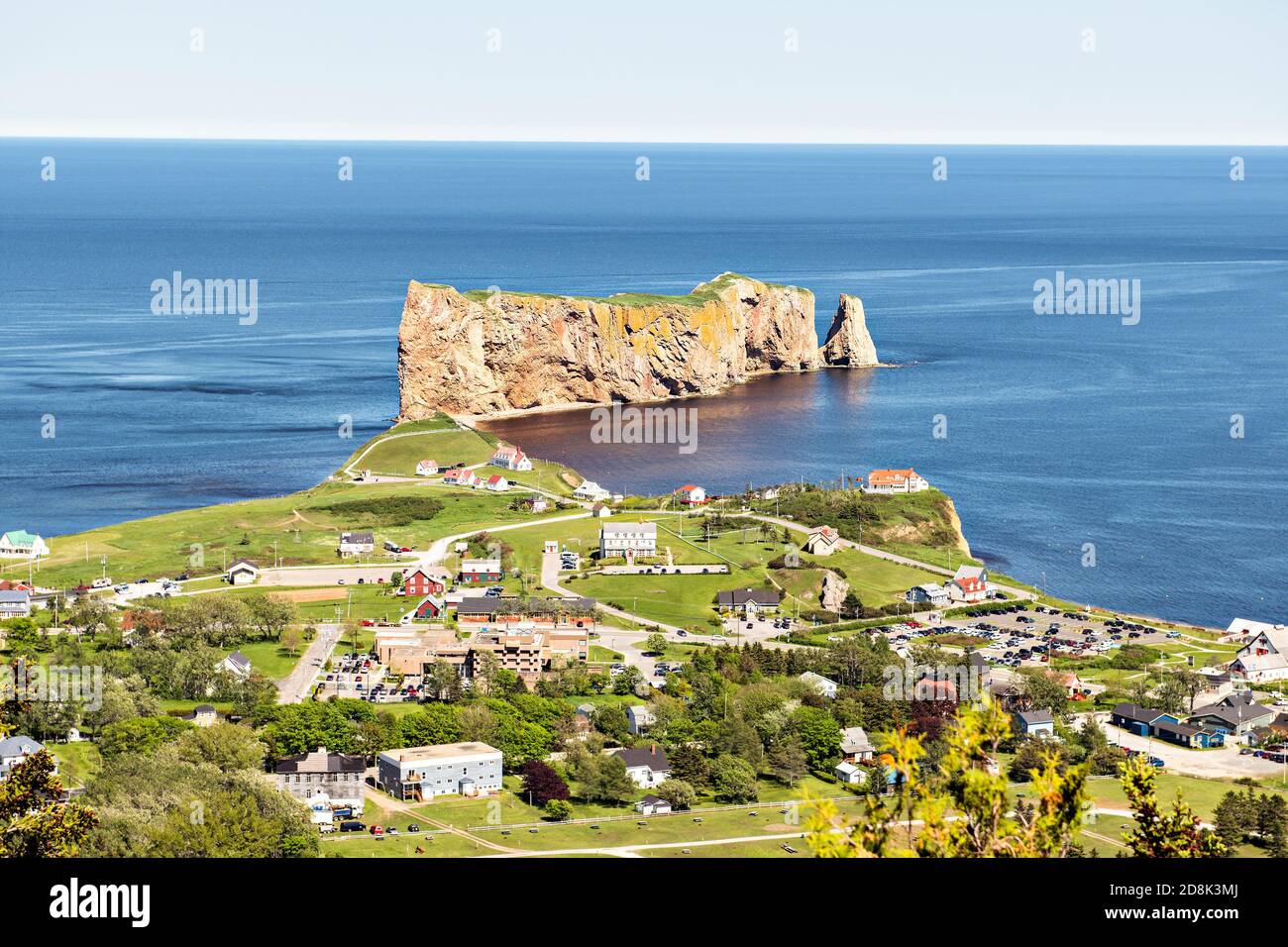 Nice Famous Rocher Perce rock in Gaspe Stock Photo - Alamy