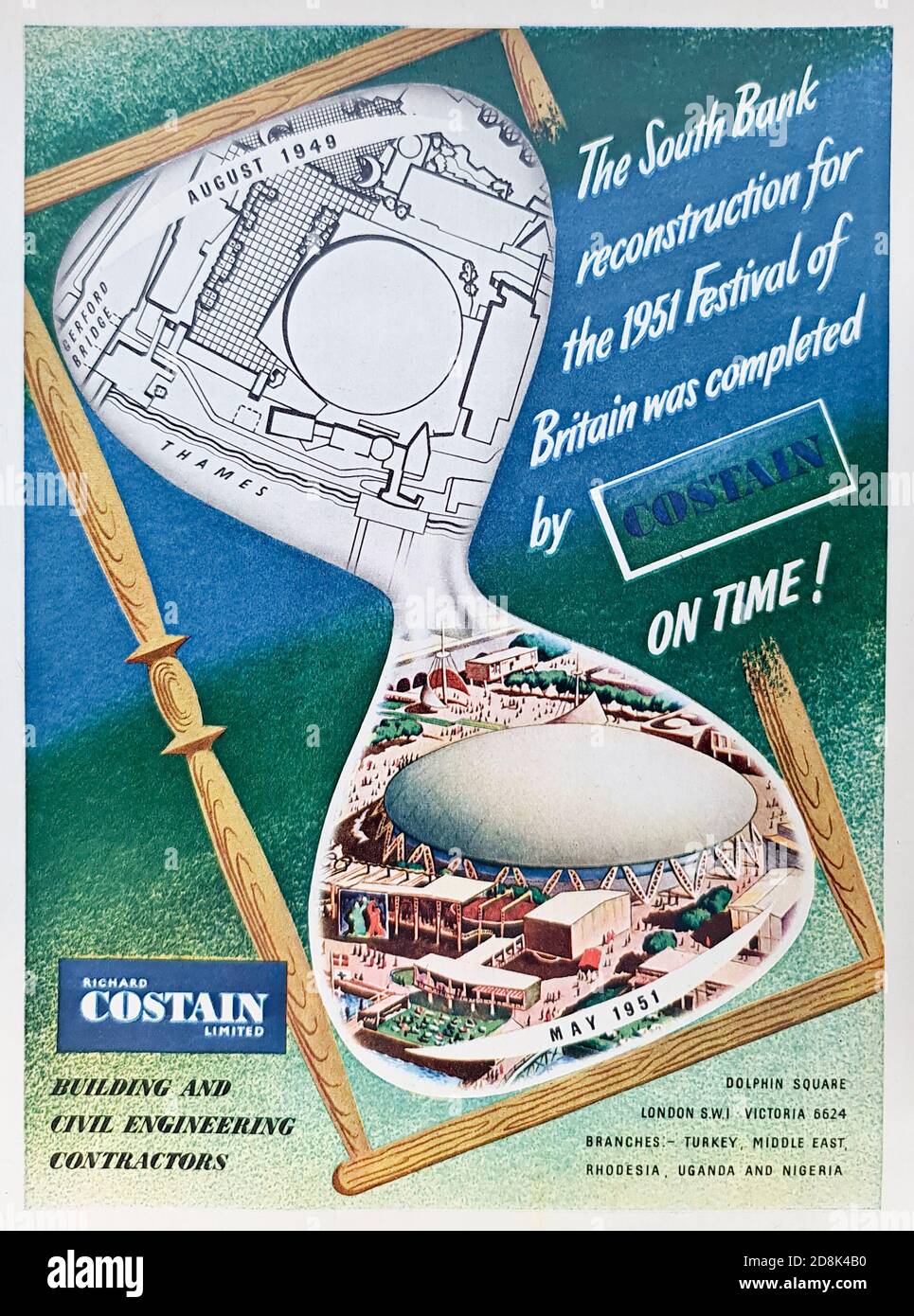 Vintage Advertisement - Costain Stock Photo - Alamy