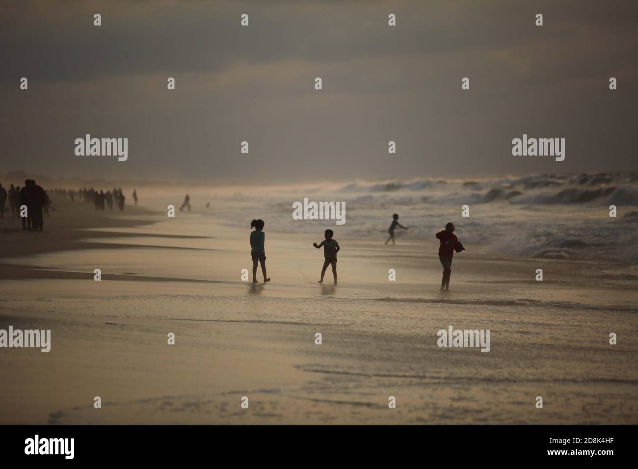 Nusirat, The Gaza Strip, Palestine. 30th Oct, 2020. Palestinians having ...