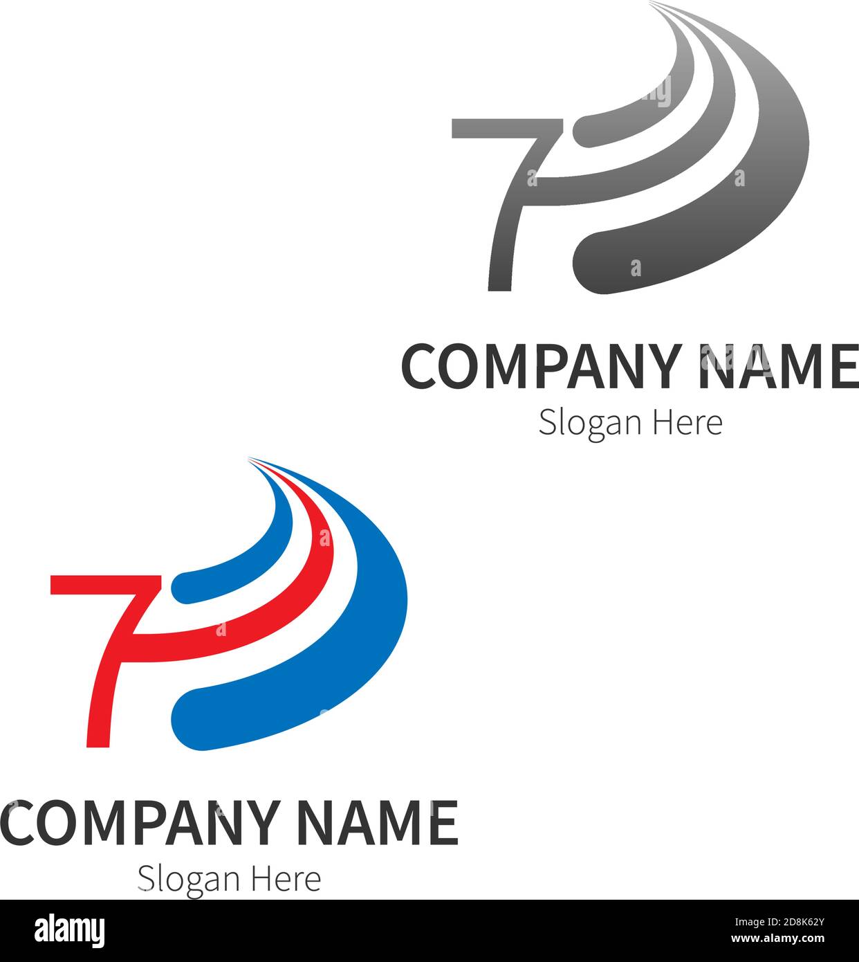 Number 7 Logo Business Template Vector icon Stock Vector Image & Art ...