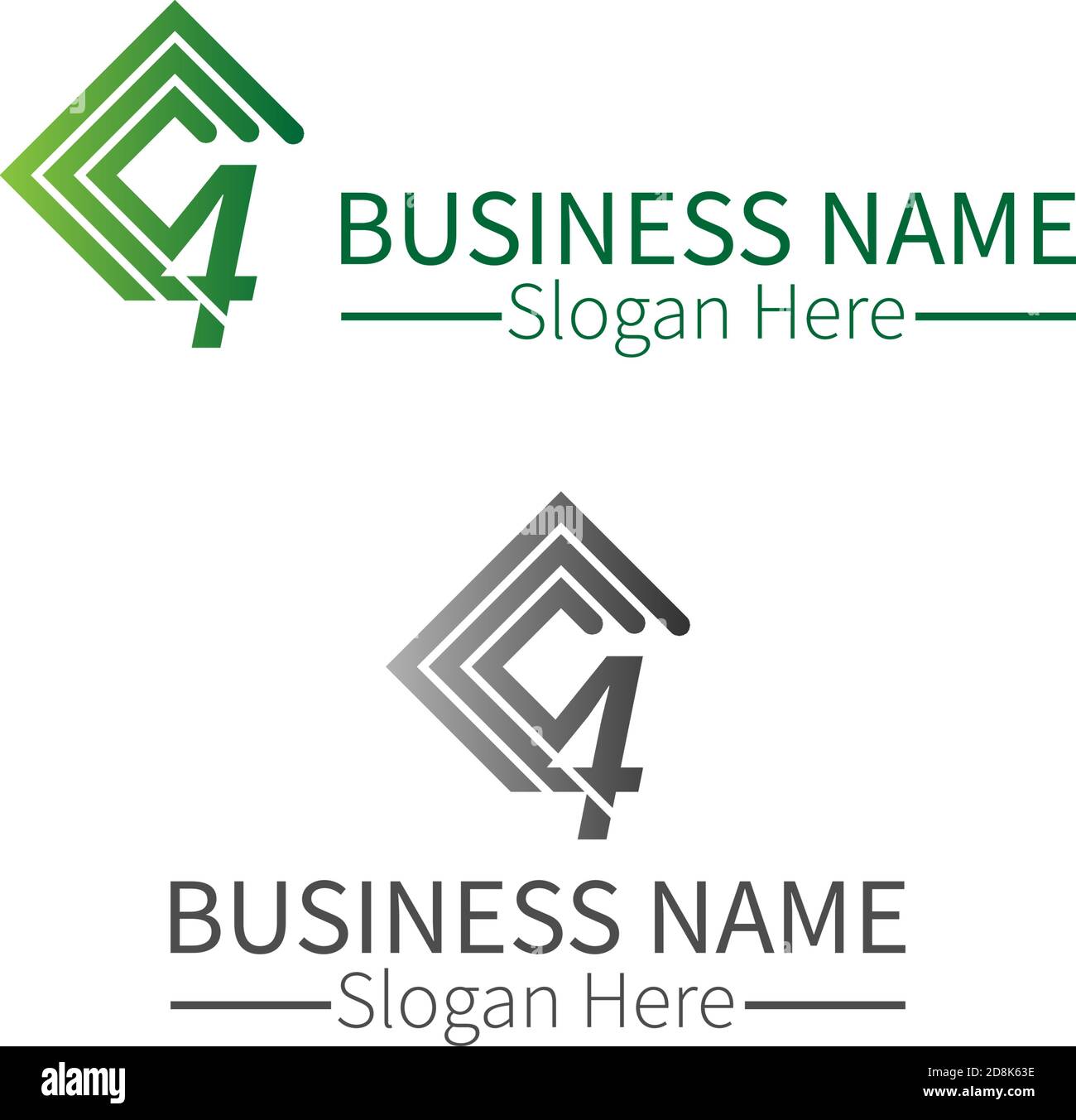 Number 4 square logo icon concept design Stock Vector Image & Art - Alamy