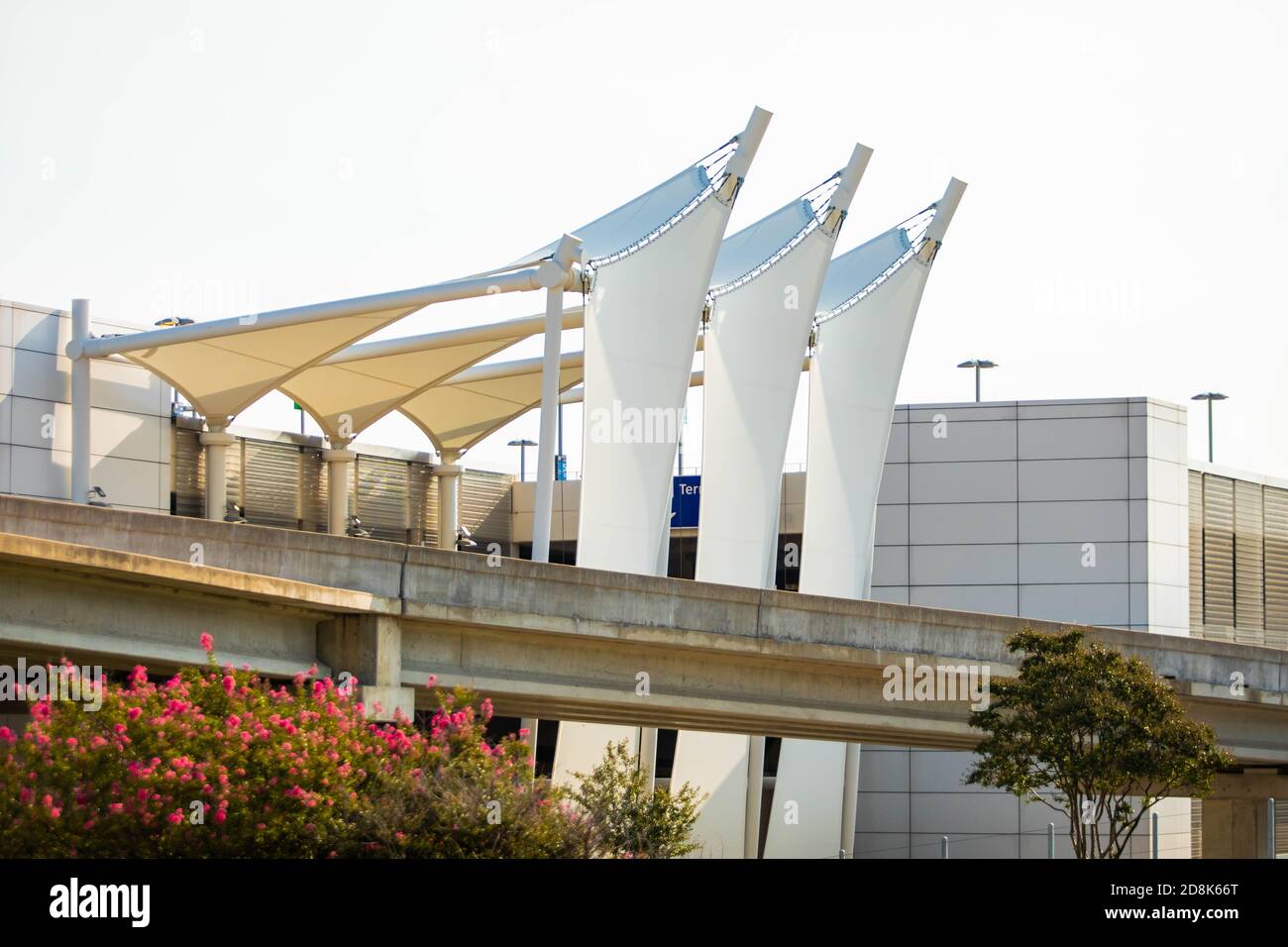 Dallas, TX / USA / 9/7/2020: Exterior design of Dallas International ...