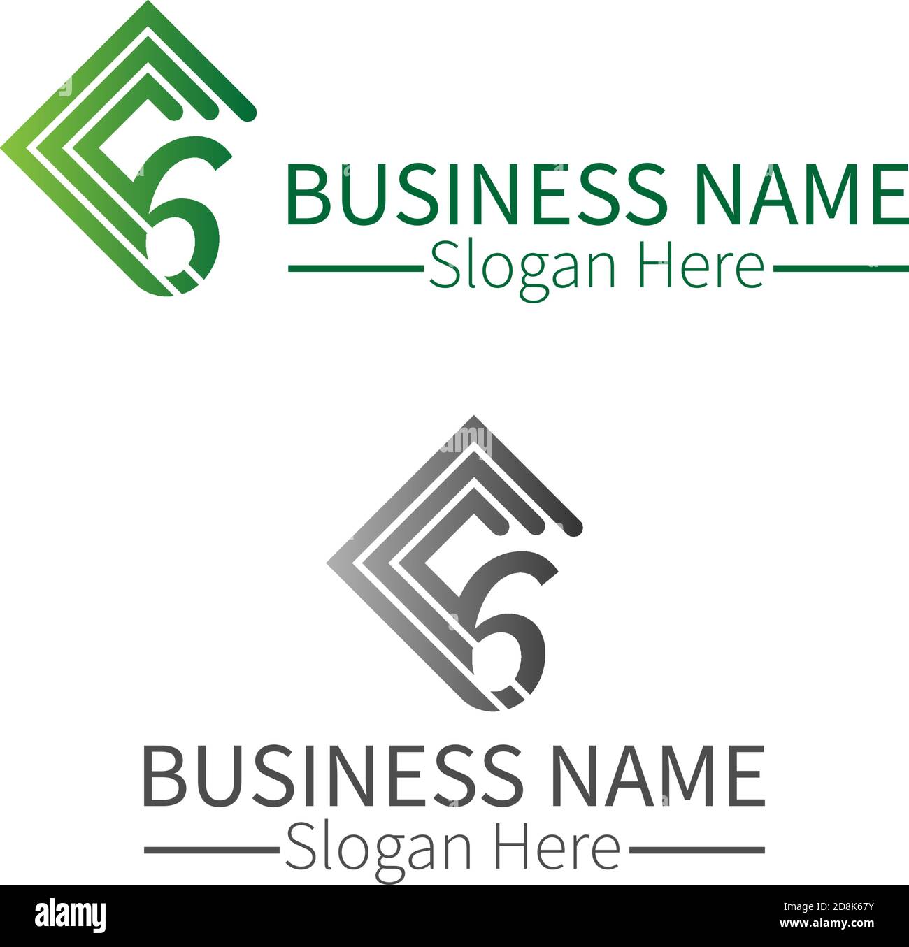 Number 6 square logo icon concept design Stock Vector Image & Art - Alamy