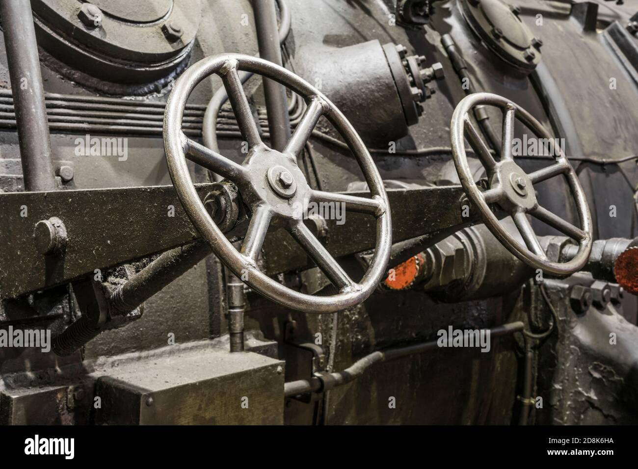 detail of a historic steam engine Stock Photo - Alamy
