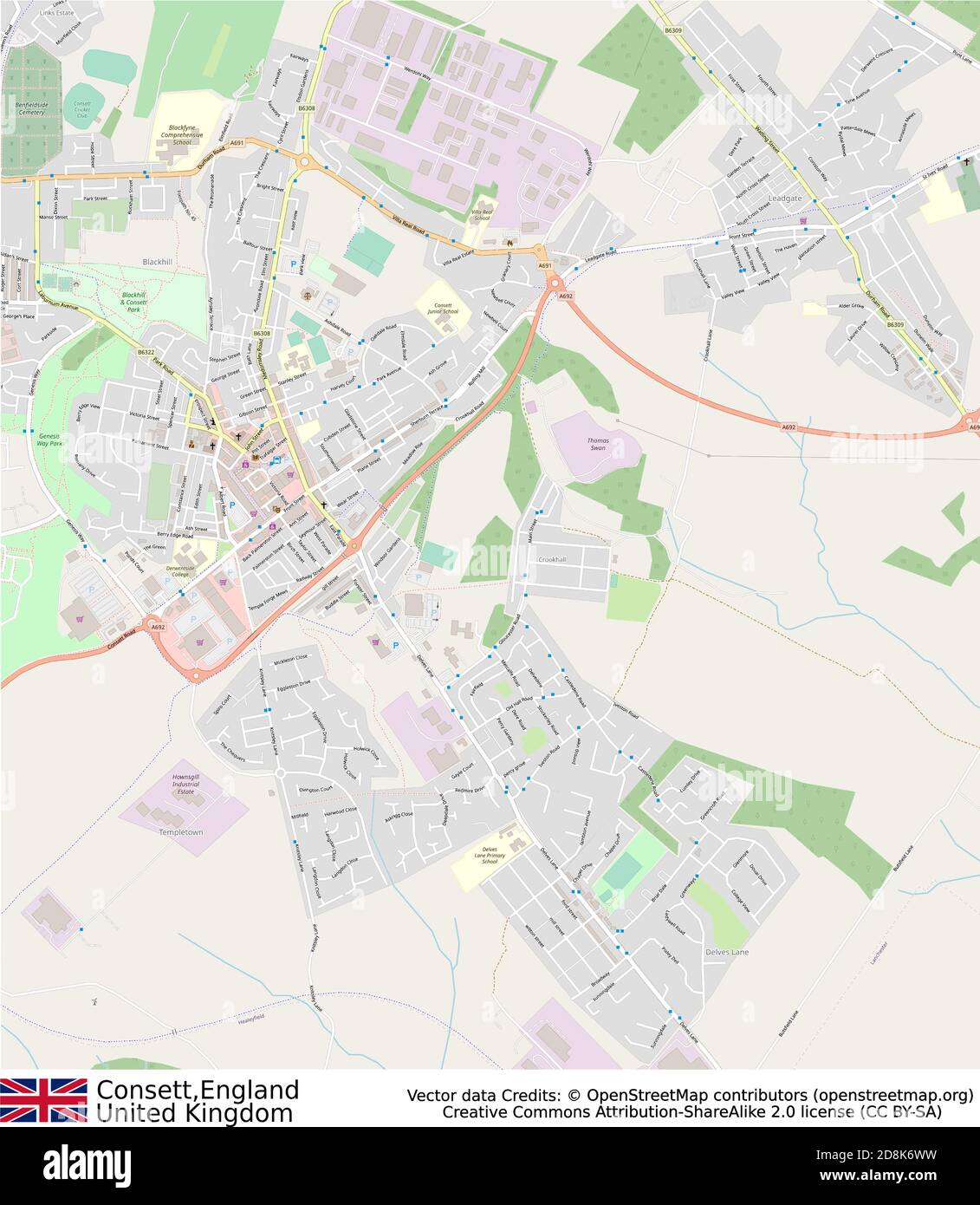 Stockton on tees map hi-res stock photography and images - Alamy