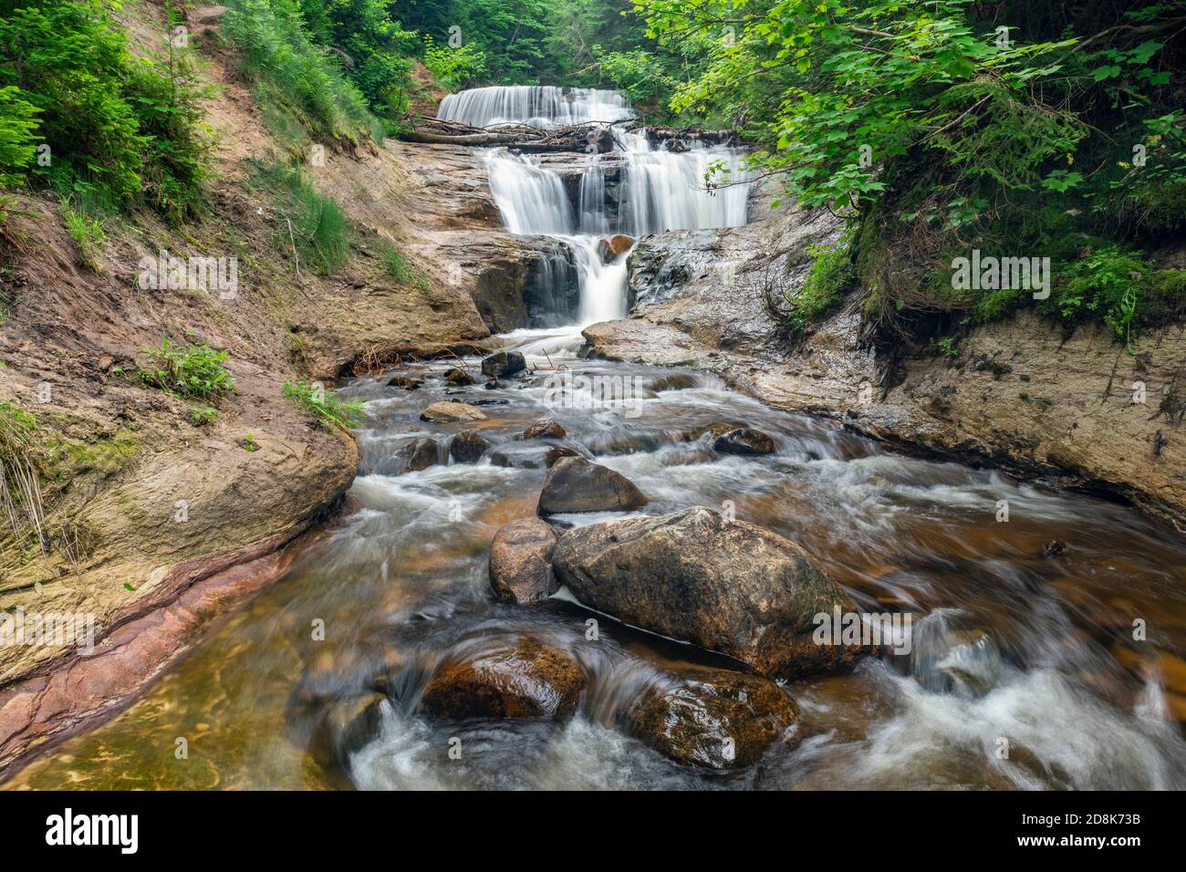 Sable falls upper peninsula michigan hi-res stock photography and ...