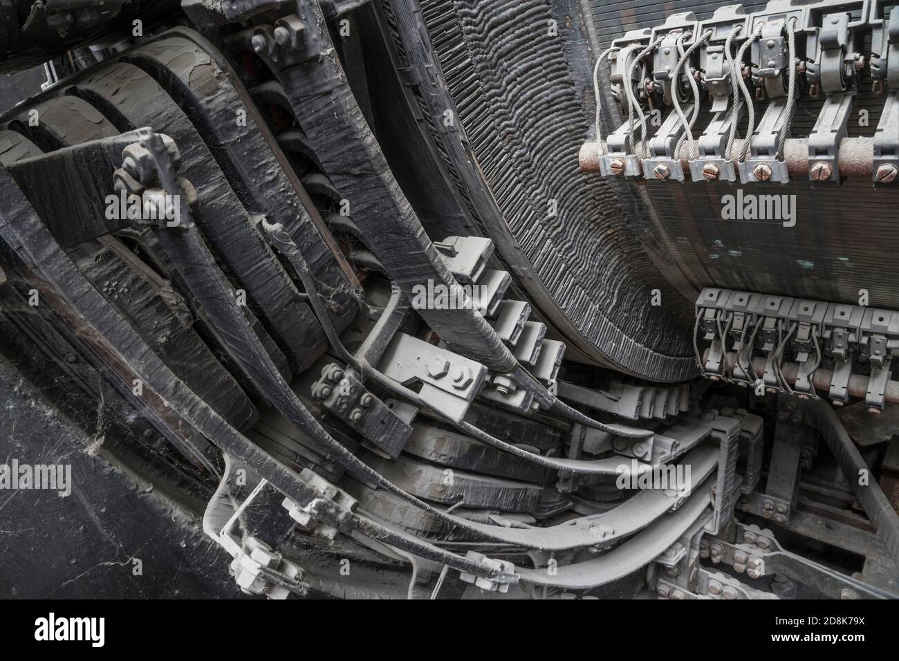detail of a historic generator machine Stock Photo - Alamy