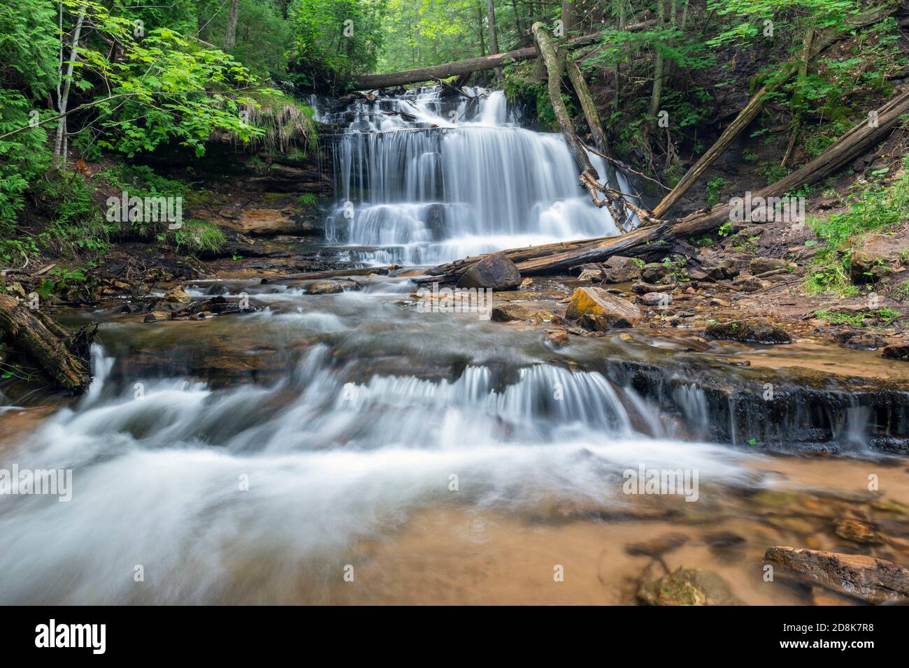 Wagner Falls, near Munising, Michigan, USA, by Dominique Braud ...