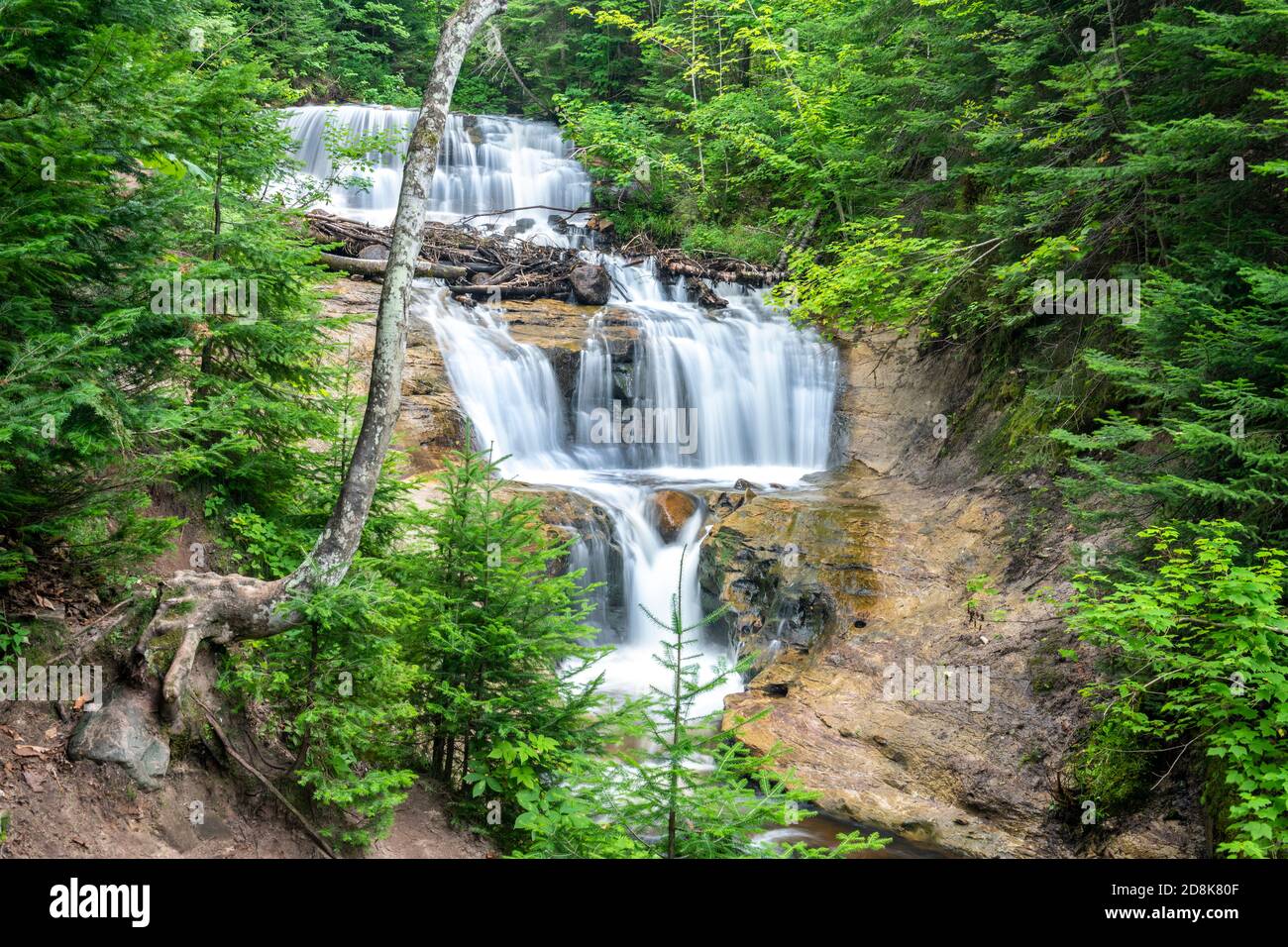 Sable Falls, Pictured Rocks National Lakeshore, near Munising, MI, USA ...