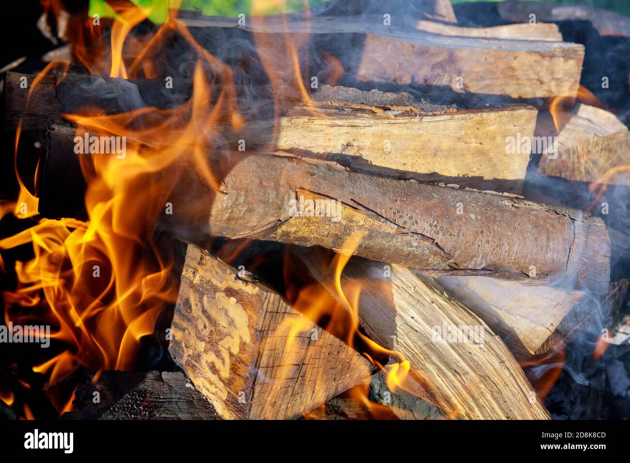 Burning wood or logs in fireplace. Abstract background Stock Photo - Alamy