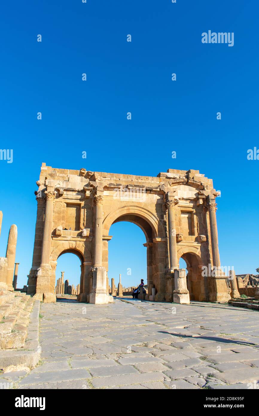 Timgad, Batna/Algeria - 10/11/2020: The Ruins of the Ancient city of ...
