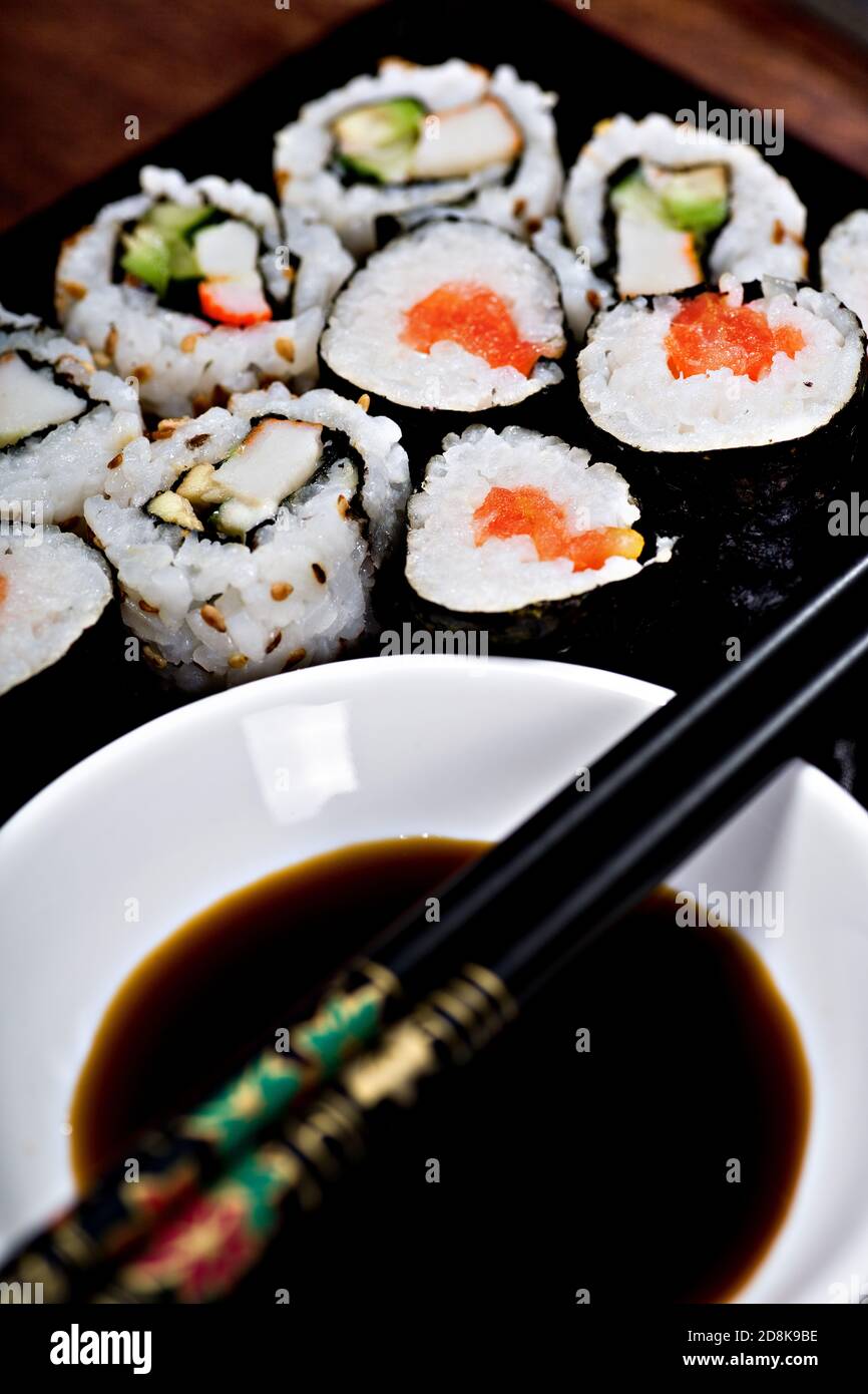 Lets eat sushi hi-res stock photography and images - Alamy
