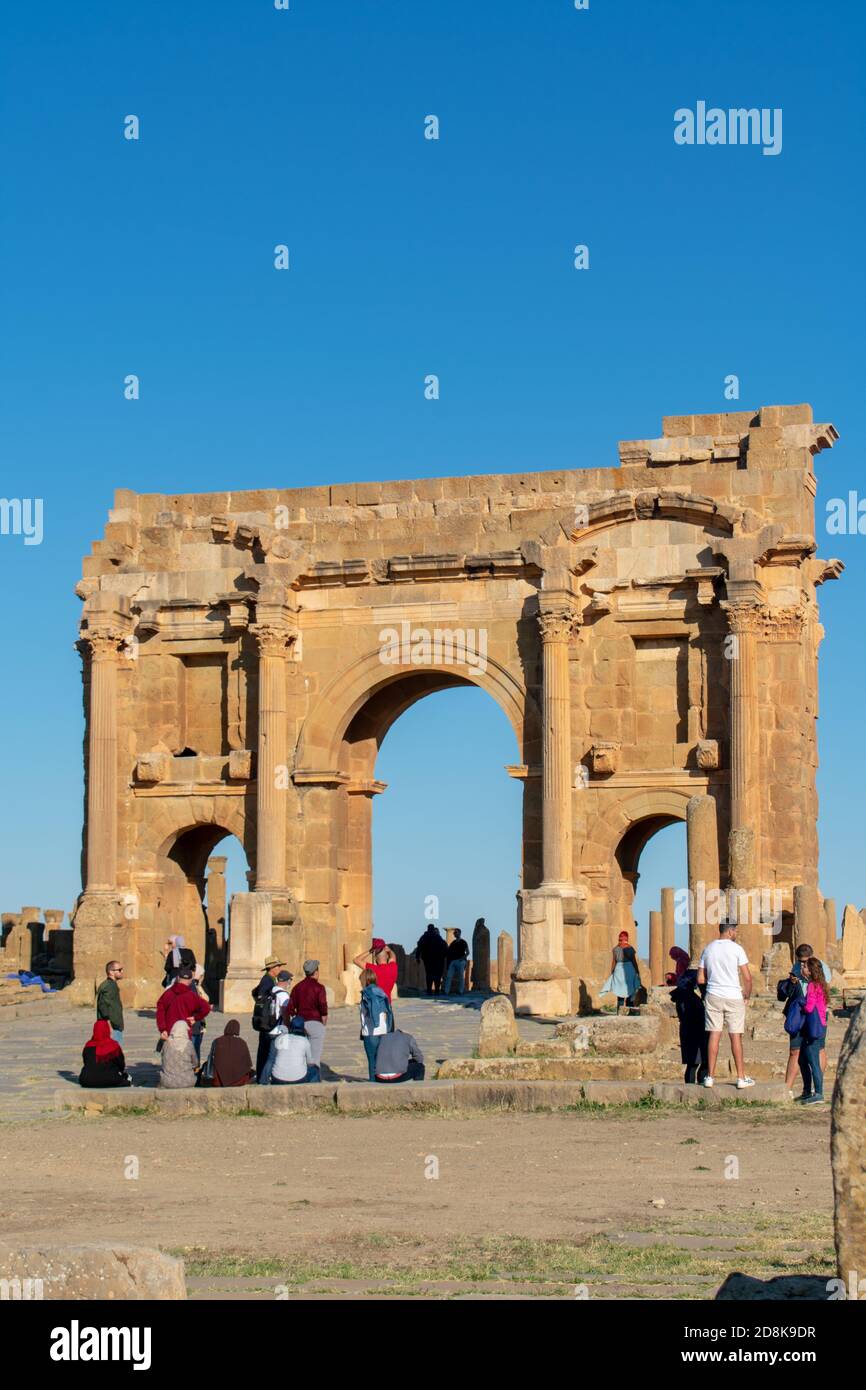 Timgad, Batna/Algeria - 10/11/2020: The Ruins of the Ancient city of ...