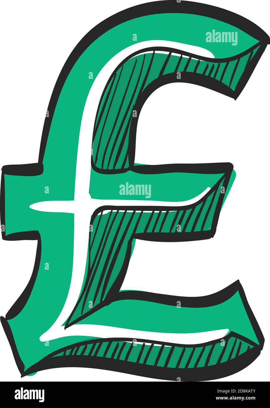 Pound sterling sign in shape Stock Vector Images - Alamy