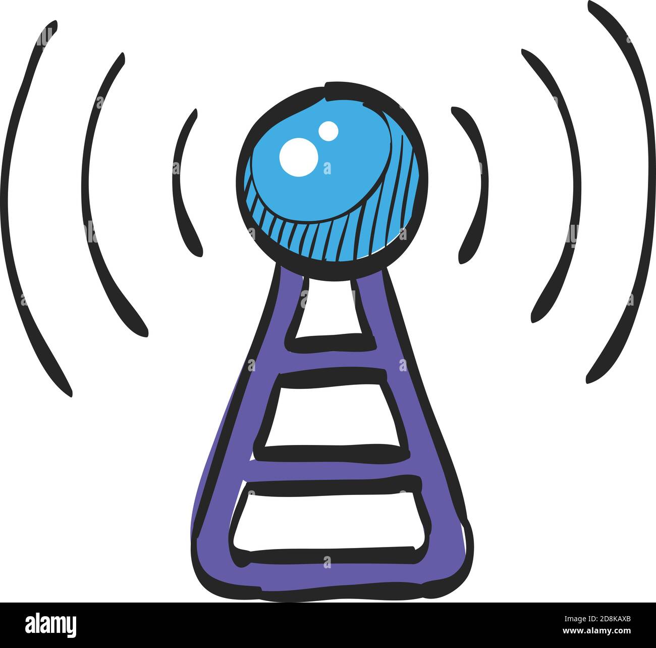 Wi fi icon color drawing Stock Vector Images - Alamy