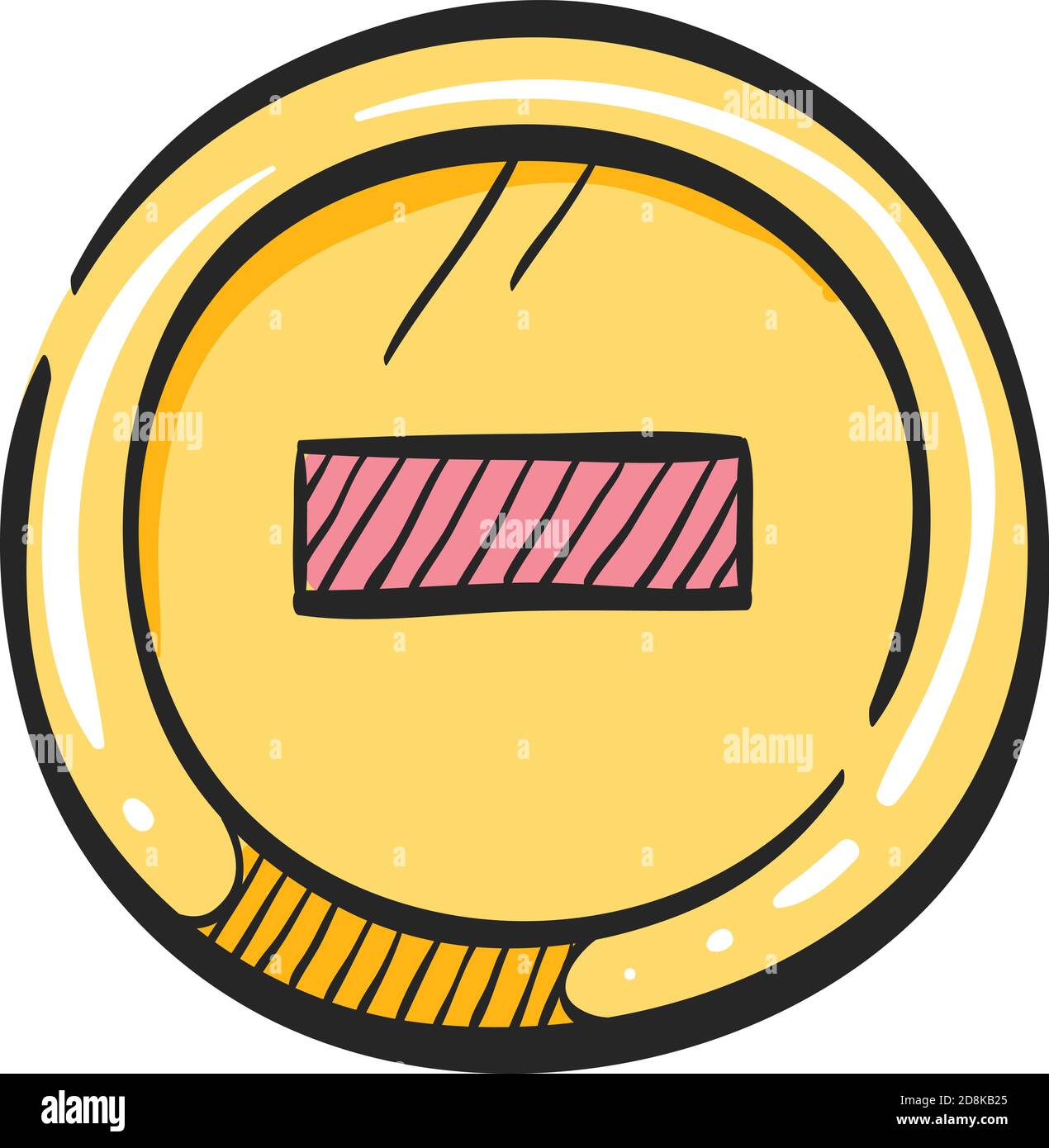 Stop sign icon in color drawing. Road warning restriction street ...
