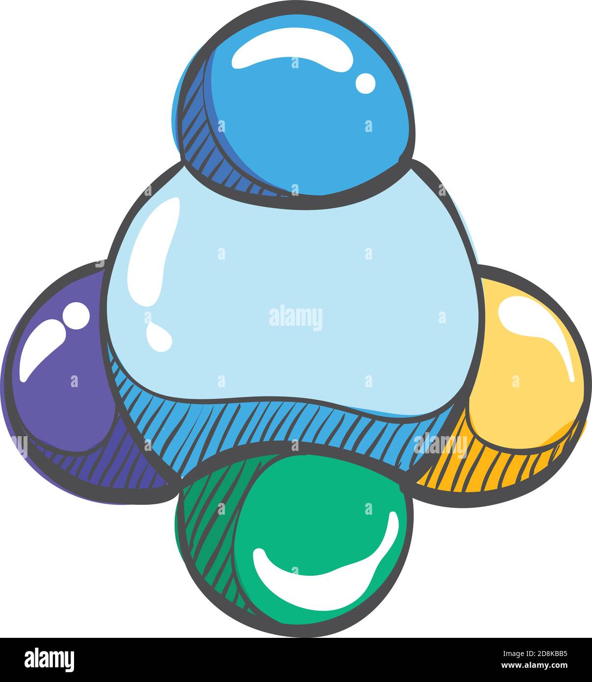 Nitrogen molecules Cut Out Stock Images & Pictures - Alamy