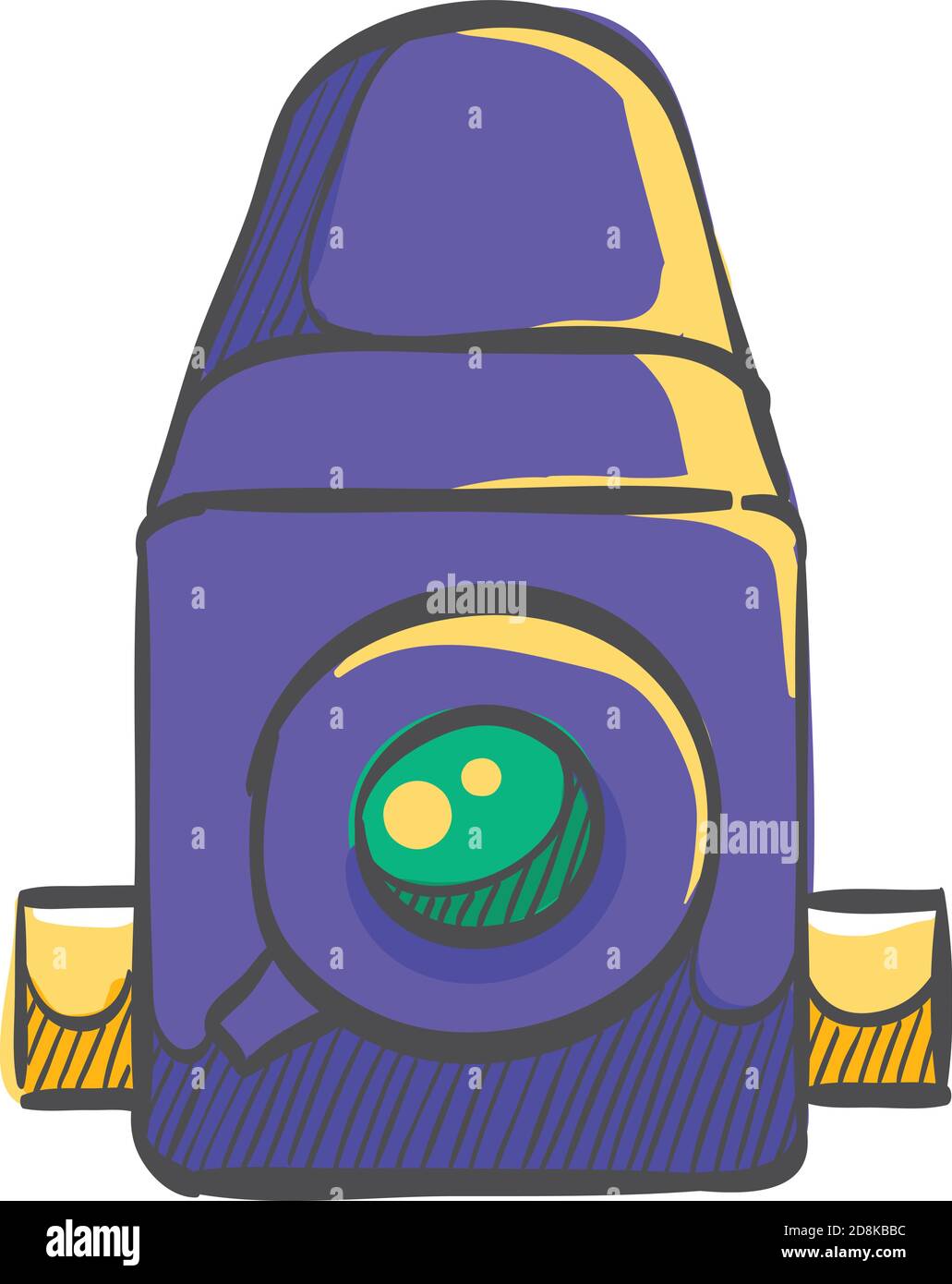 Camera icon in color drawing. Vintage retro photography photo Stock ...