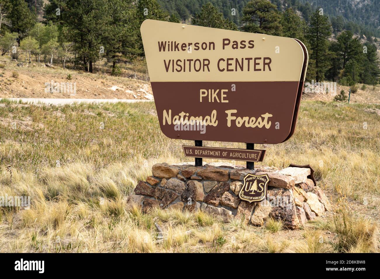 Colorado, USA - September 16, 2020: Sign for Wilkerson Pass Visitor ...