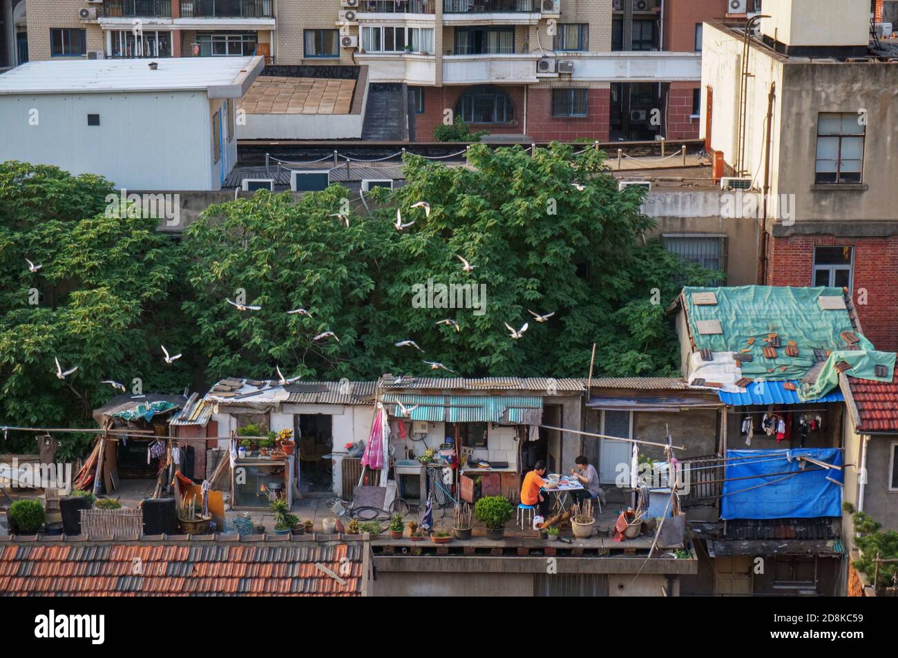 Scene of an everyday city life, China Stock Photo - Alamy